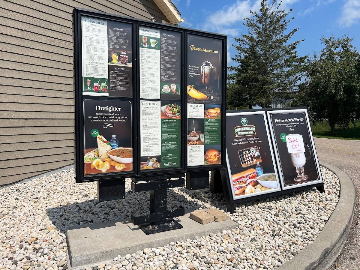 Menu at Coffeeville Company cafe, Jackson