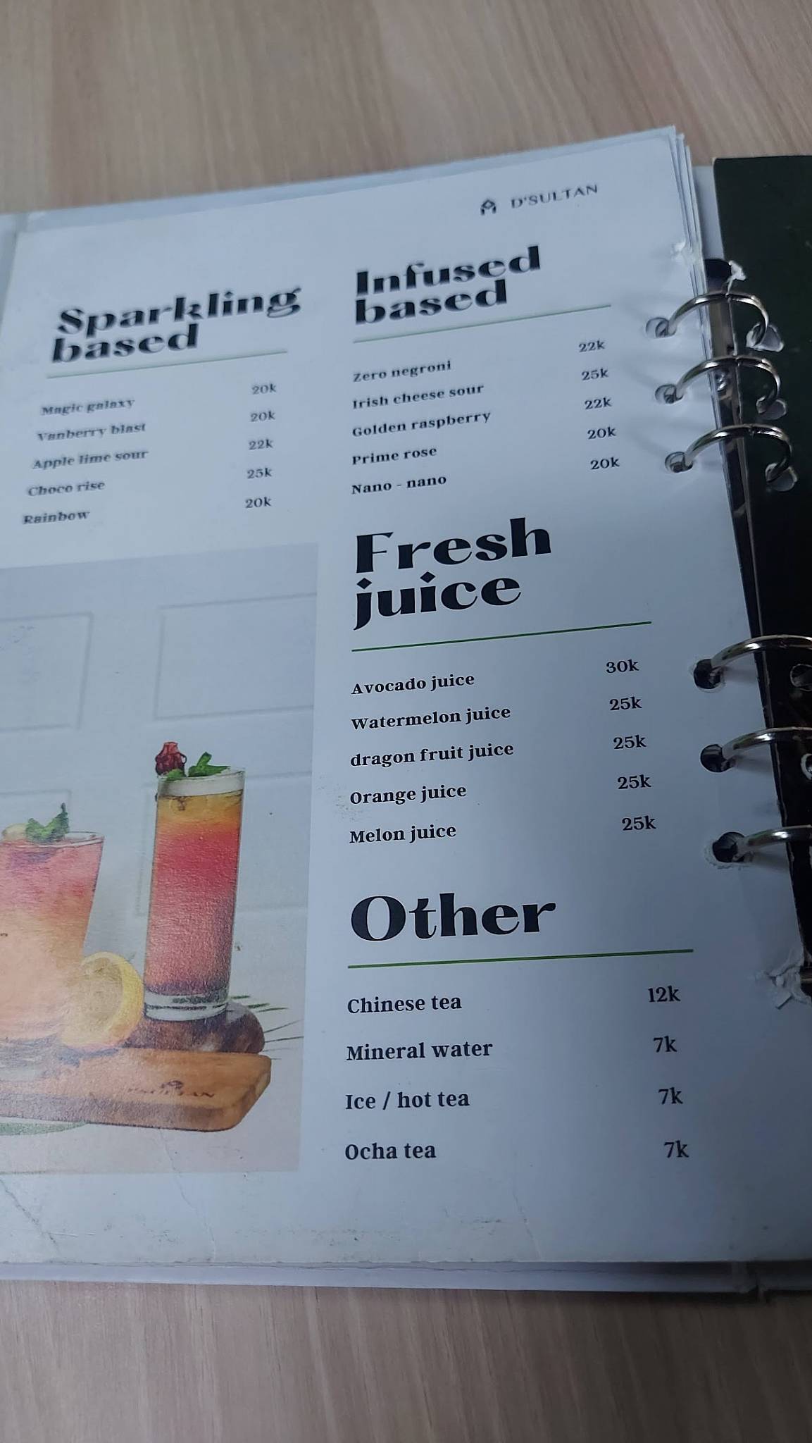 Menu at D’Sultan Cafe Tuban, Tuban