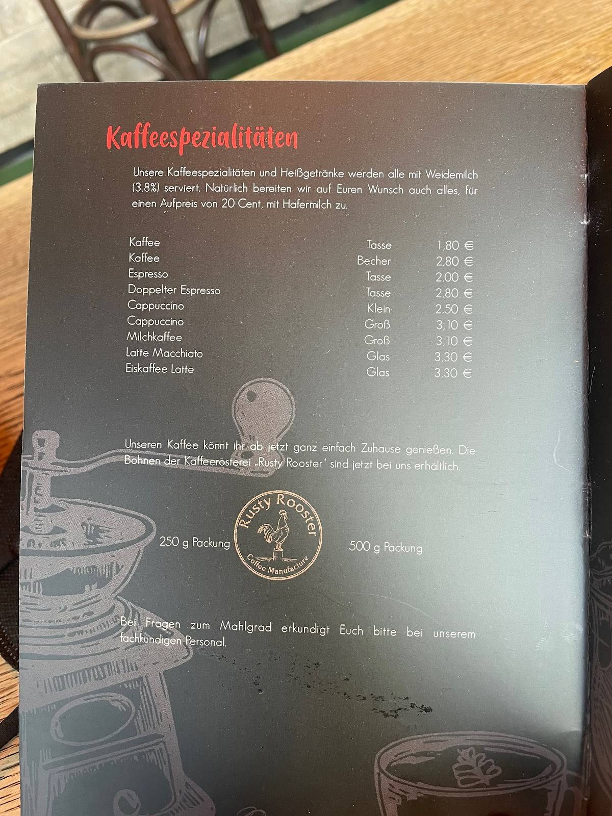 Menu at Café Einstein Emden pub & bar, Emden