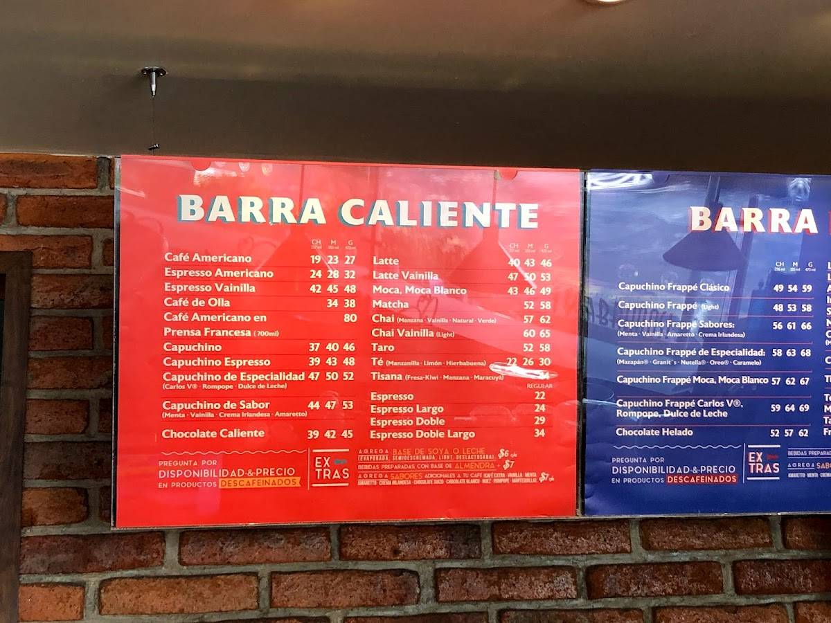 Carta de Café La Flor De Córdoba, Guadalajara, Av. de la Paz 2055