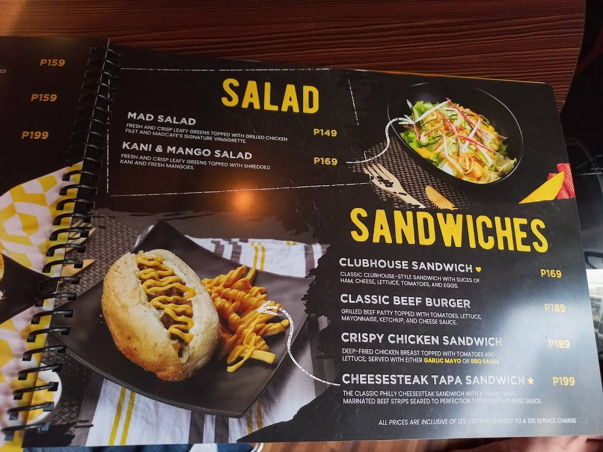 Carta de Madcafe PH Don Antonio, Ciudad Quezon