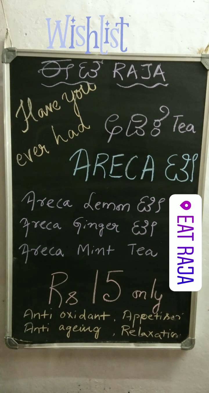 Menu at Eat Raja Juice Bar, Bengaluru
