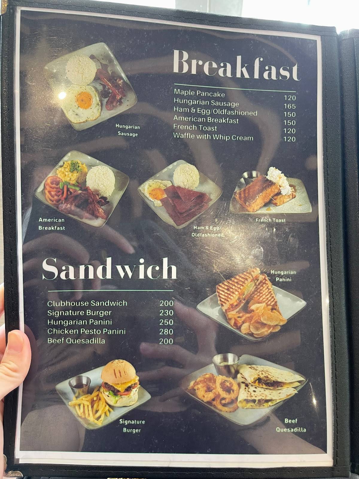 Menu at Caffeine Centrale TC, Cebu City