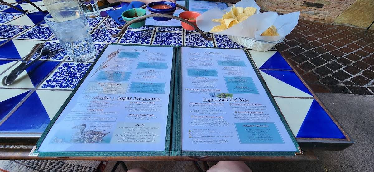 Menu at El Encanto restaurant, Cave Creek, E Cave Creek Rd
