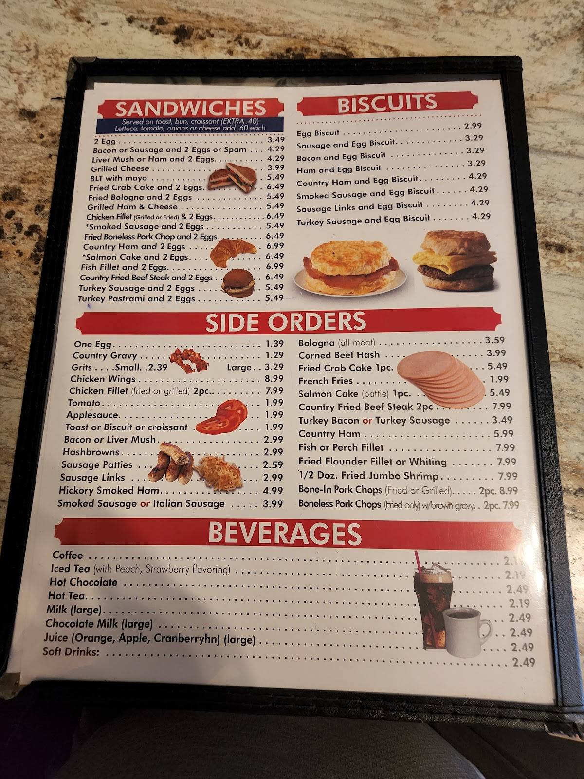 Menu at Sunflower Family Restaurant, Charlotte