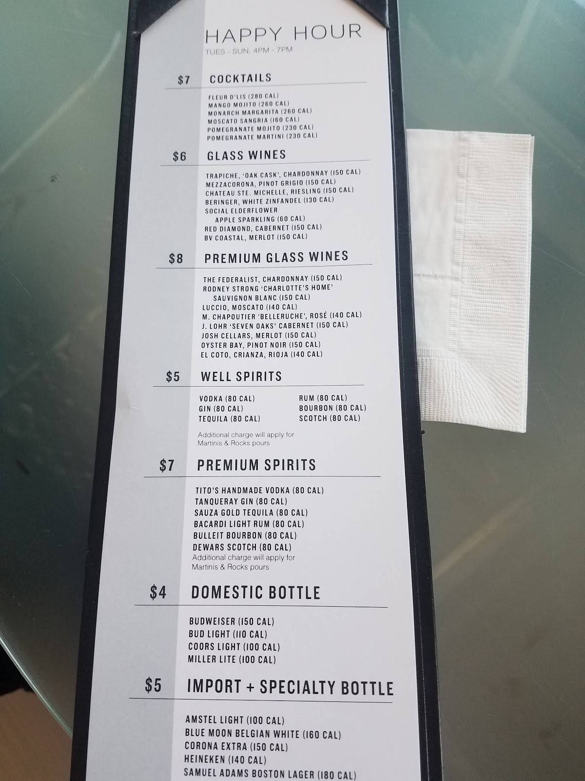 Menu at Chart House steakhouse, Atlantic City