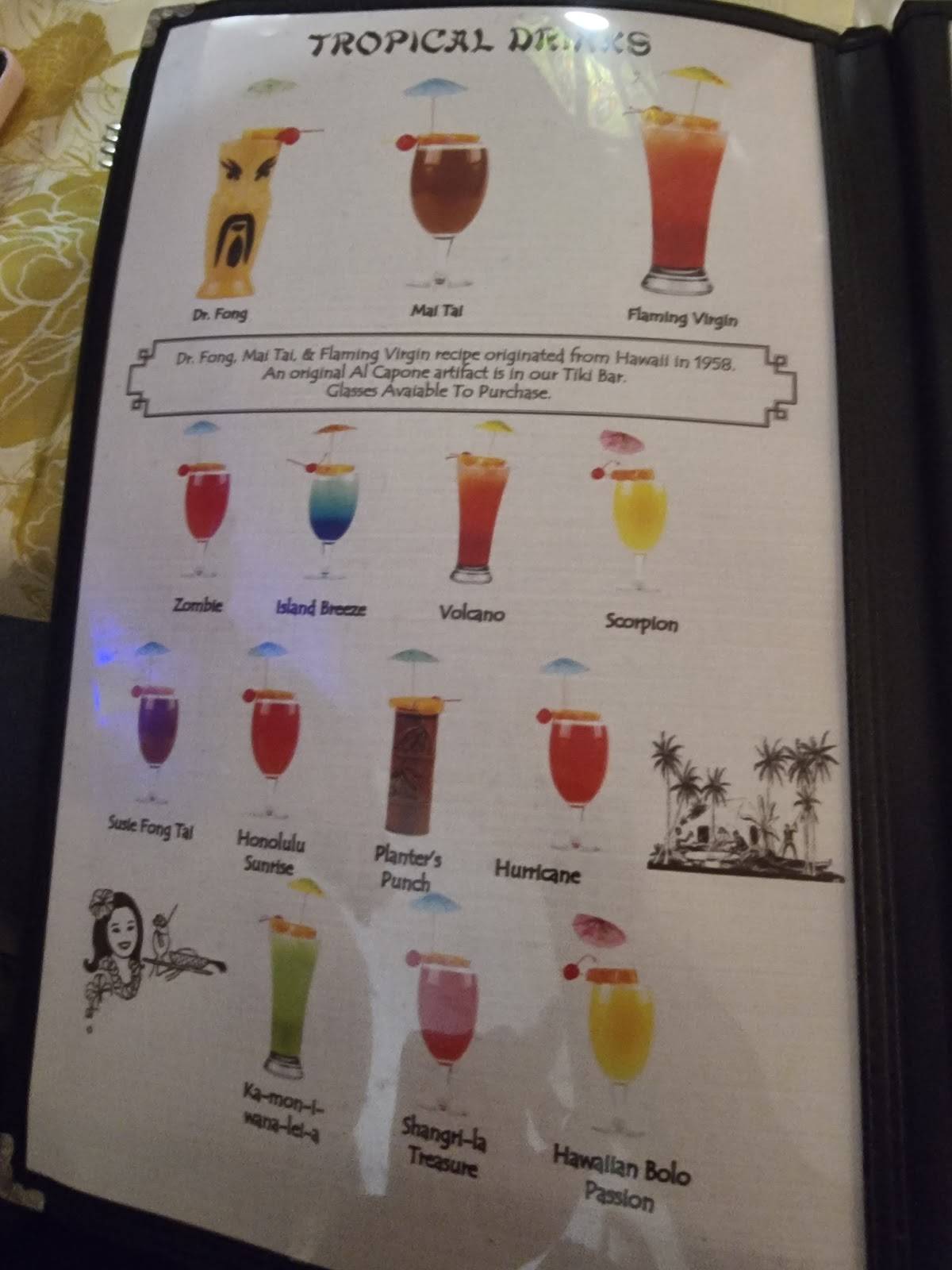 Menu at Chef Shangri-La pub & bar, North Riverside