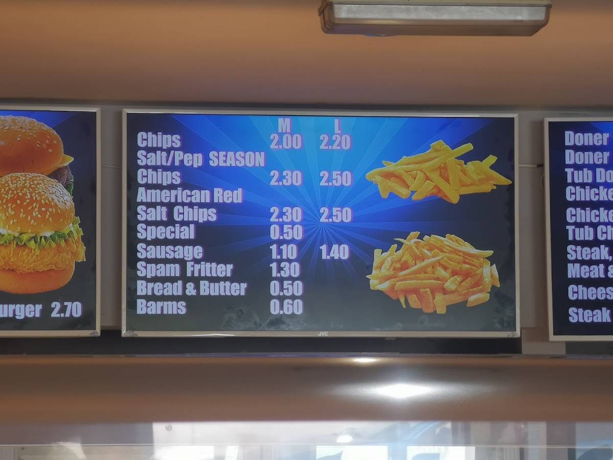 Menu at Chipmunk restaurant, St Helens, 150 Thatto Heath Rd