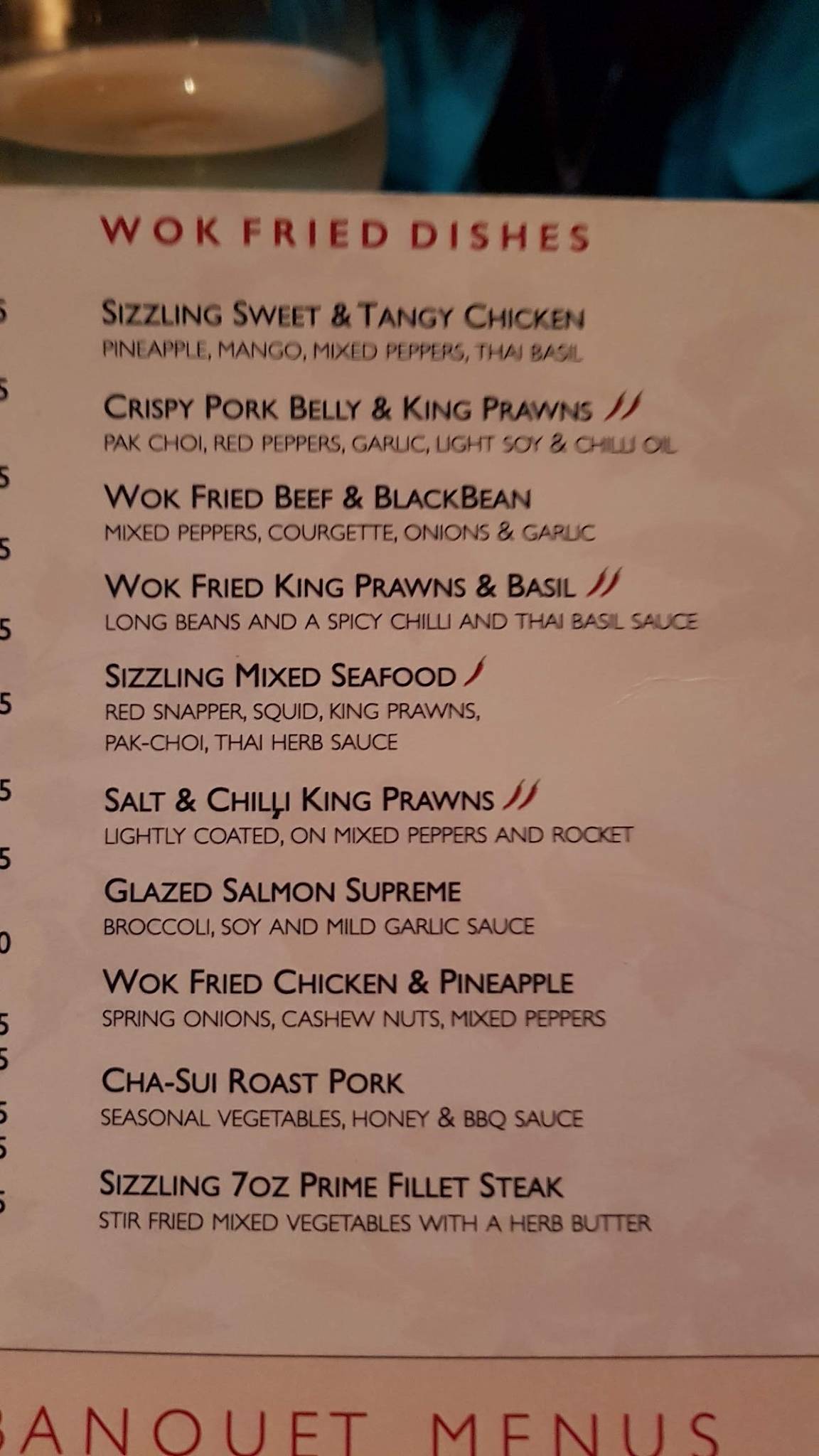 Menu at The Rising Sun Thai & Pan-Asian restaurant, Christchurch, 123 ...