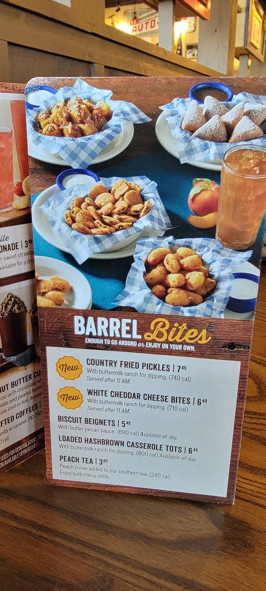 Menu at Cracker Barrel Old Country Store, Camarillo