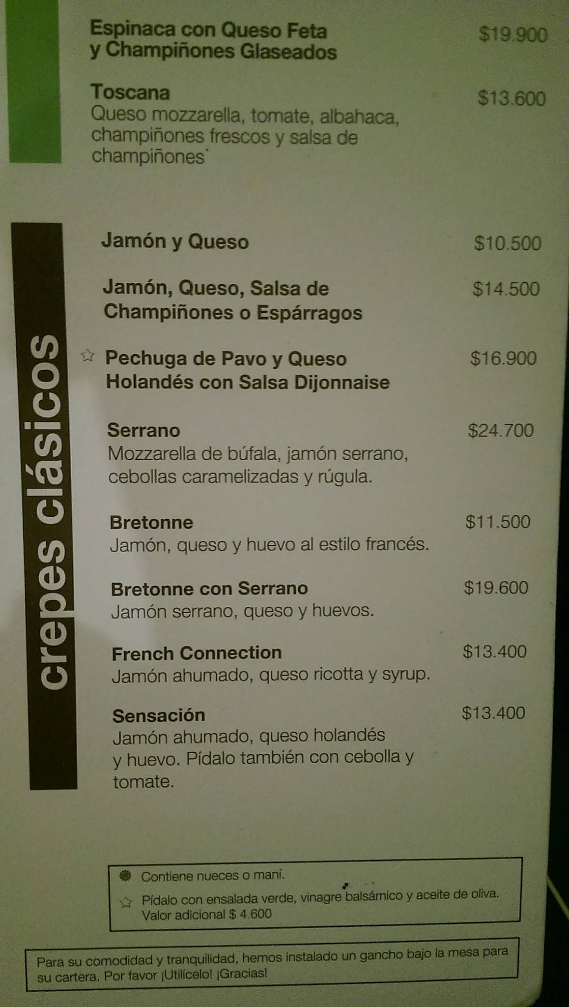 Carta del restaurante Crepes & Waffles Alto Prado, Barranquilla, Cra ...