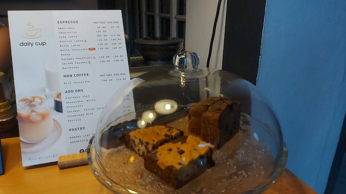 Menu at Daily Cup Cafe, Valenzuela
