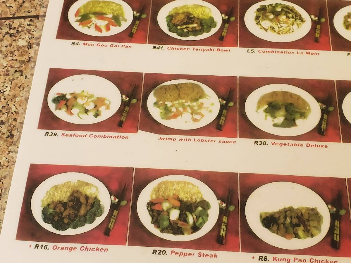 Menu at China Bowl Express restaurant, Dallas