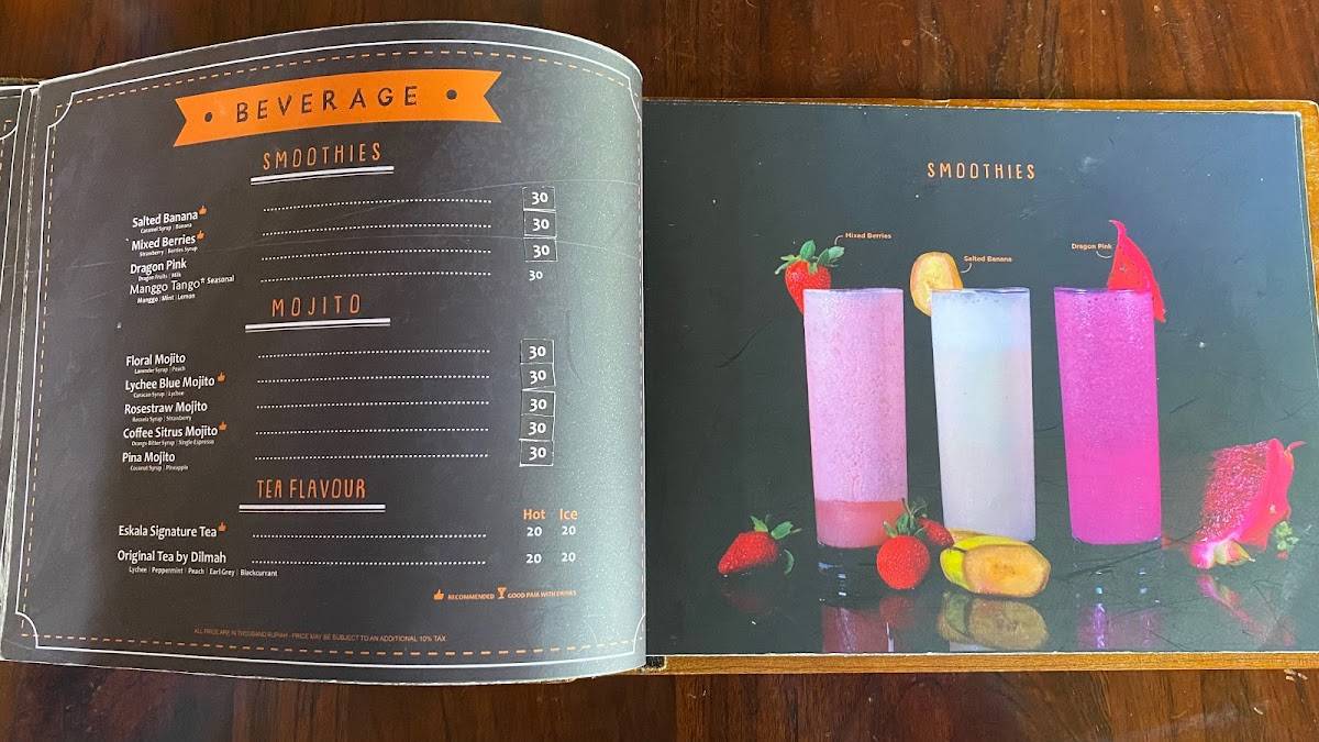 Menu at ESKALA Eatery Bar & Coffee, Minomartani