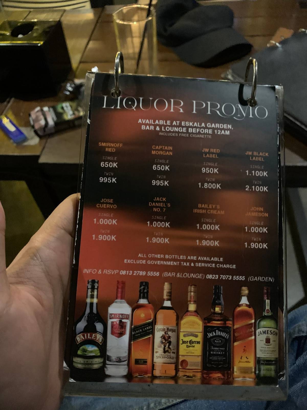 Menu at ESKALA Eatery Bar & Coffee, Minomartani