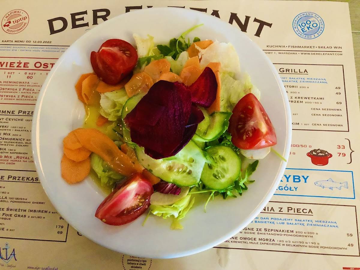 Menu at Der Elefant pub & bar, Warsaw
