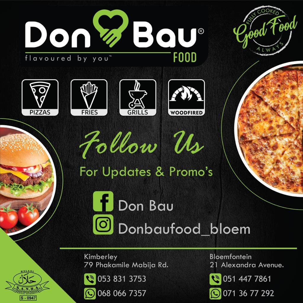Menu at Don Bau Food - Polar Ice Cream Bloemfontein pizzeria, Bloemfontein