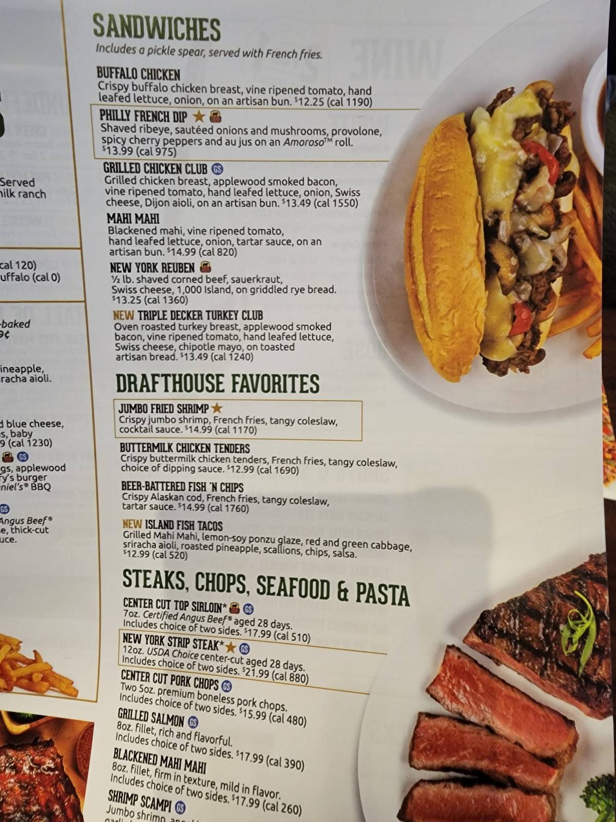 Menu at Duffy's Sports Grill pub & bar, Cape Coral