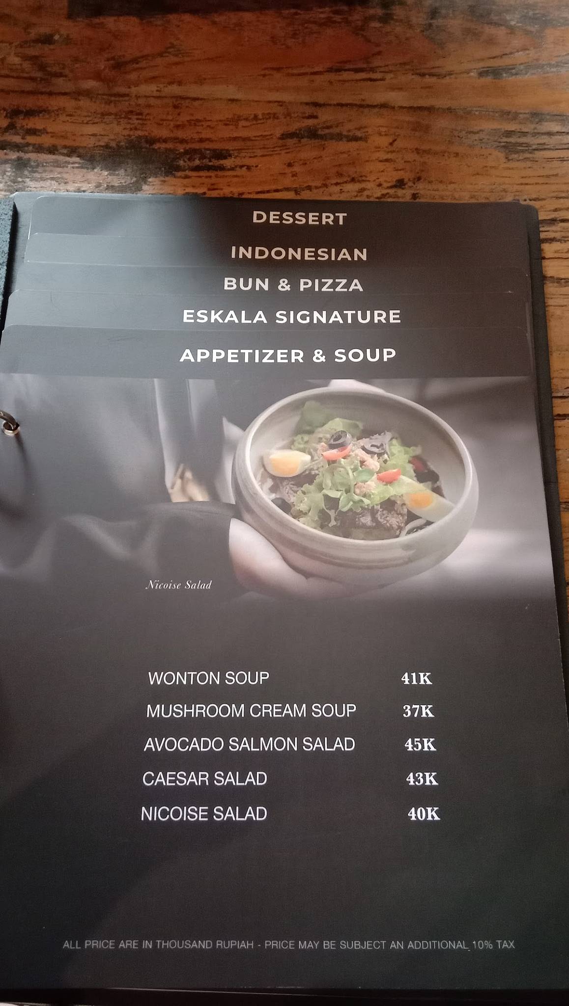 Menu at ESKALA Eatery Bar & Coffee, Minomartani