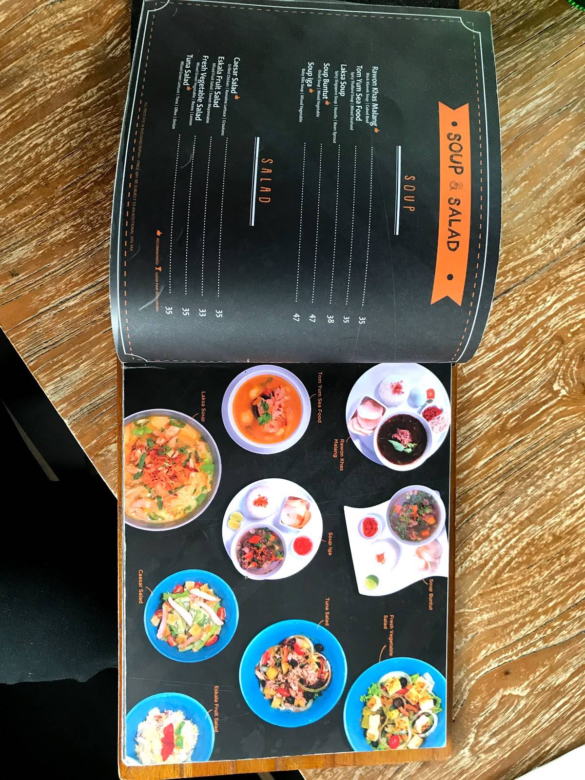 Menu at ESKALA Eatery Bar & Coffee, Minomartani
