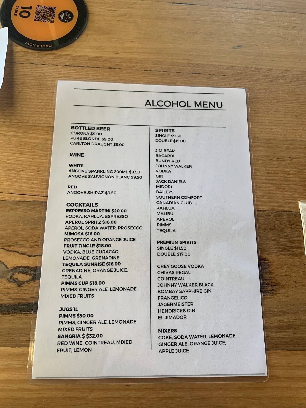Menu at Eating Station cafe, Ravenhall