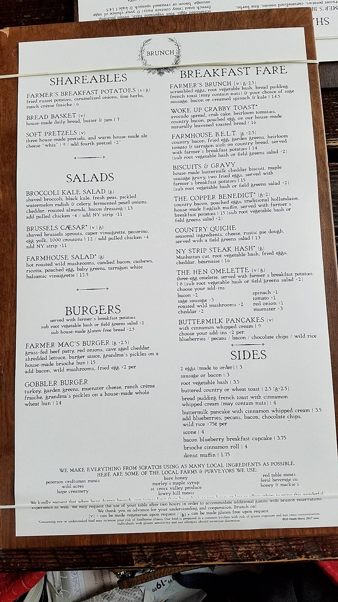 Menu at The Copper Hen Cakery & Kitchen desserts, Minneapolis