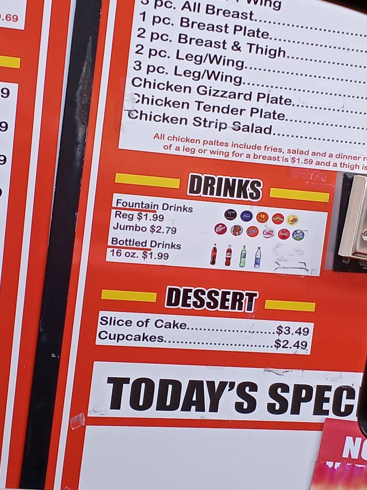 Menu at Starlite Burger restaurant, Edinburg, E University Dr