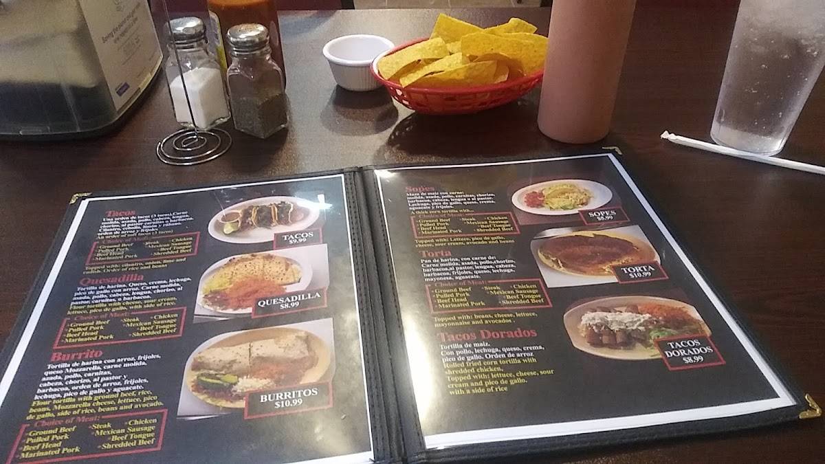 Menu at El Mirasol-Mexican Grill and Store restaurant, Burgaw