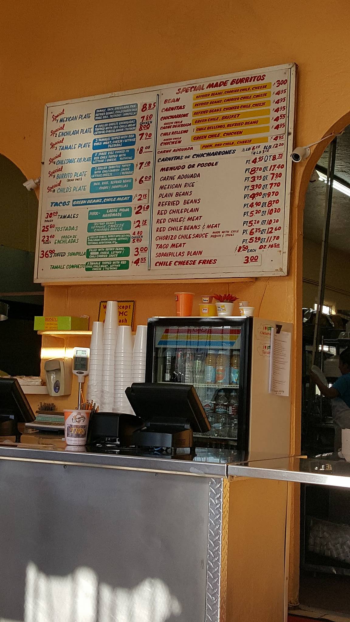 Menu at El Modelo Mexican Foods restaurant, Albuquerque