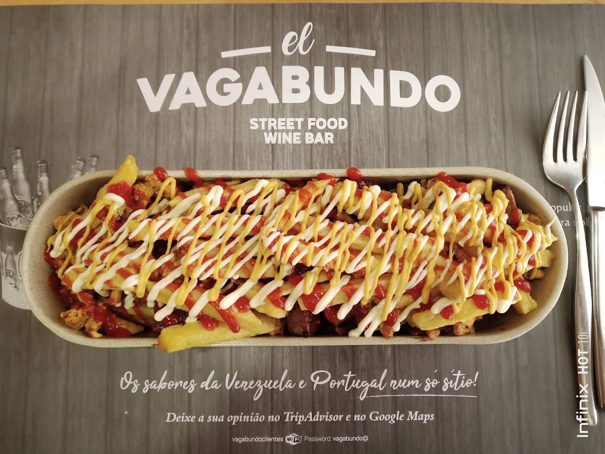 Carta del restaurante El Vagabundo, Braga