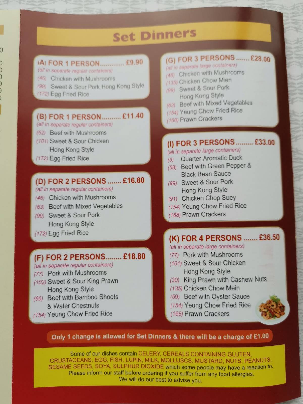 Menu at Fai's Kitchen fast food, Bognor Regis