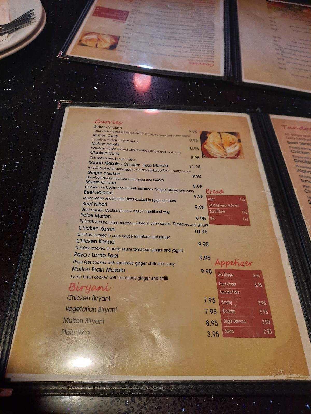 Menu at Faisal Kabab Hut restaurant, Calgary