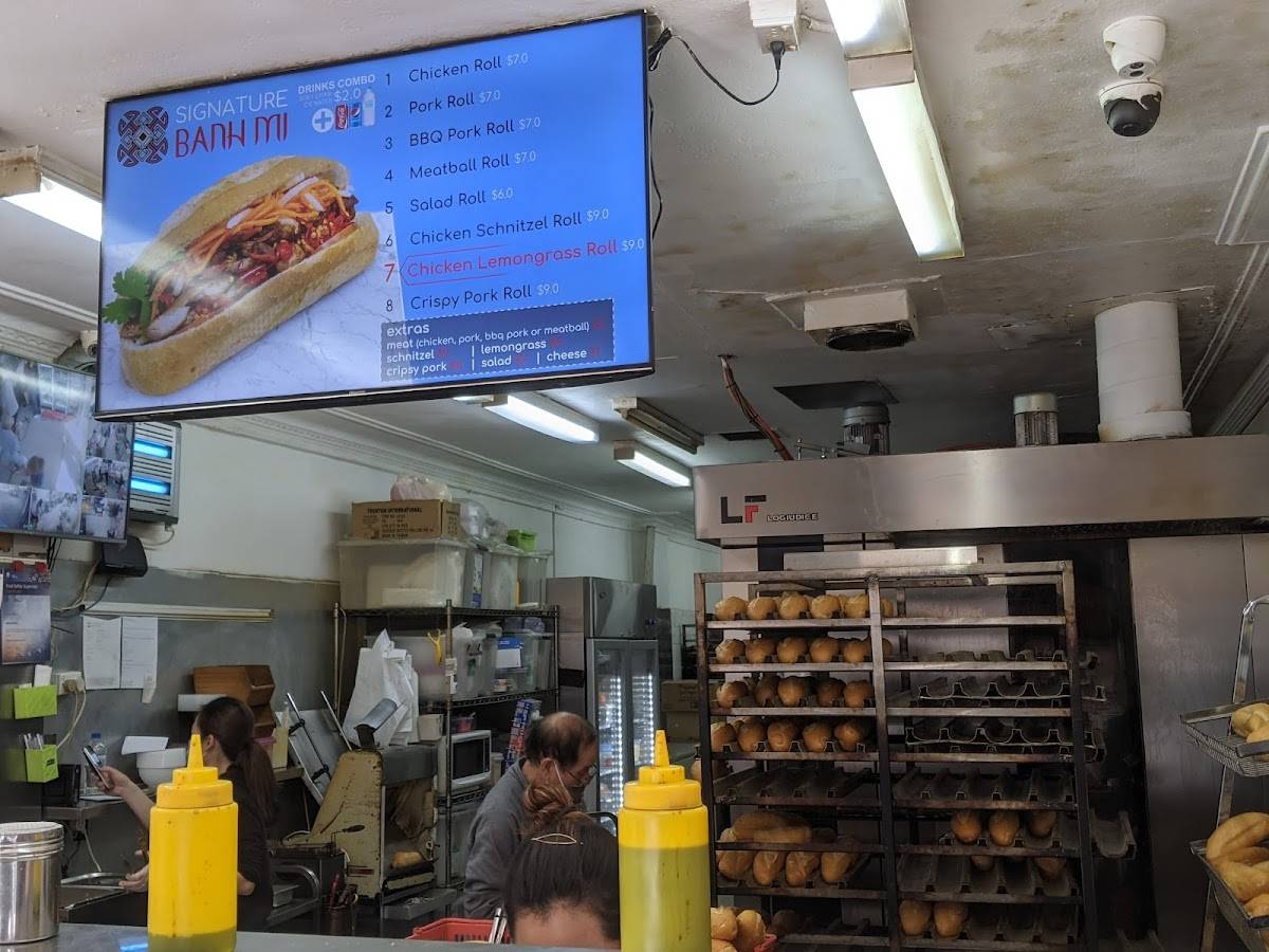 Menu at Hong Ha Bakery Mascot, Mascot
