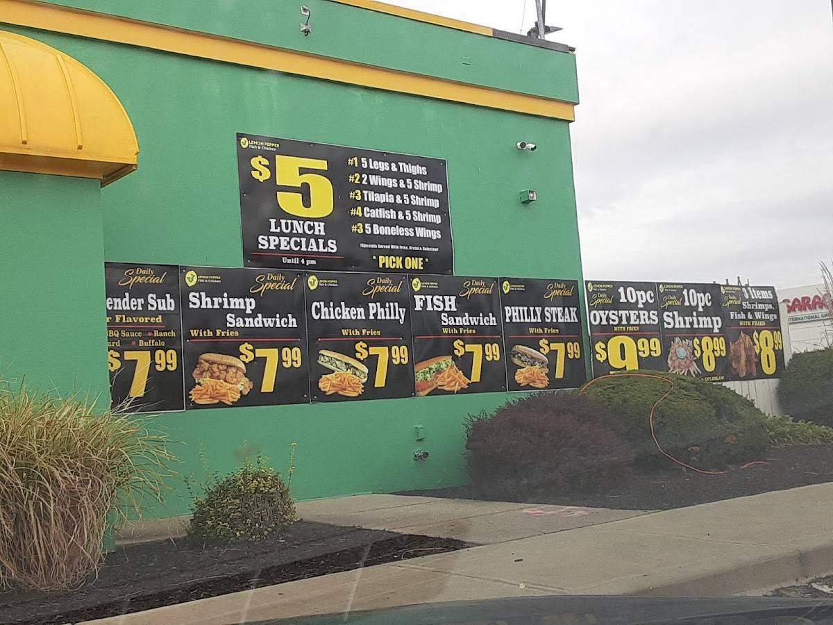 Menu at J Lemon Pepper fish & Chicken fast food, Columbus