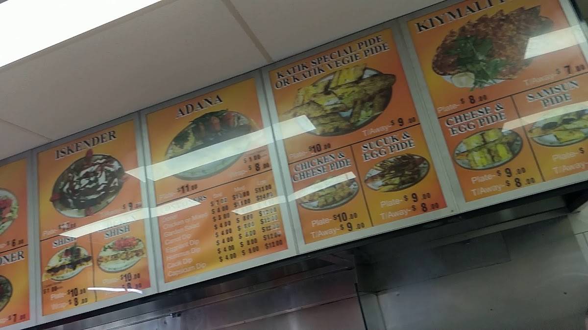 Menu at Katik Turkish Take Away fast food, Campbellfield