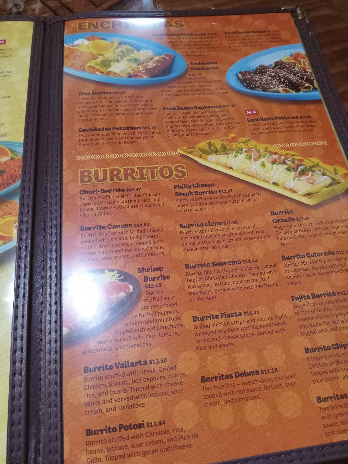 Menu at Fiesta Brava restaurant, Fergus Falls