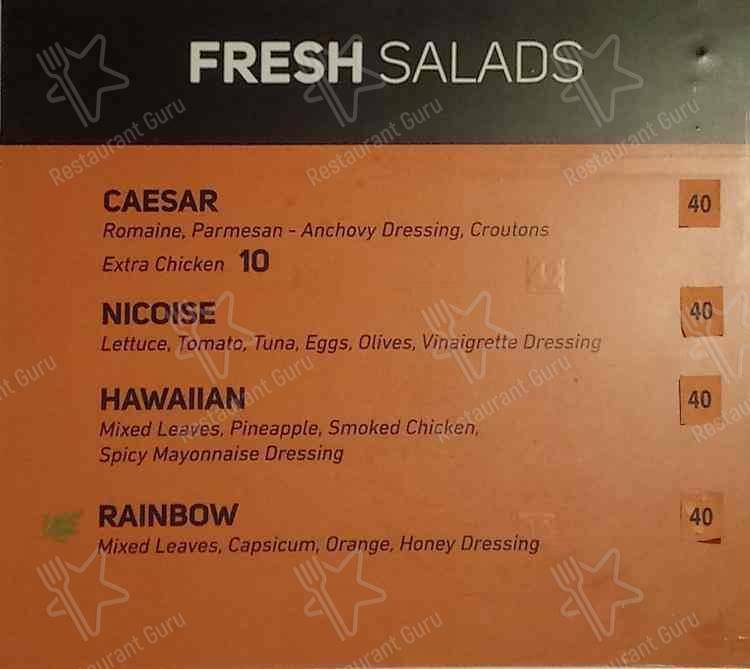 Menu at Foodhall Kitchen restaurant, Jakarta, Grand Indonesia