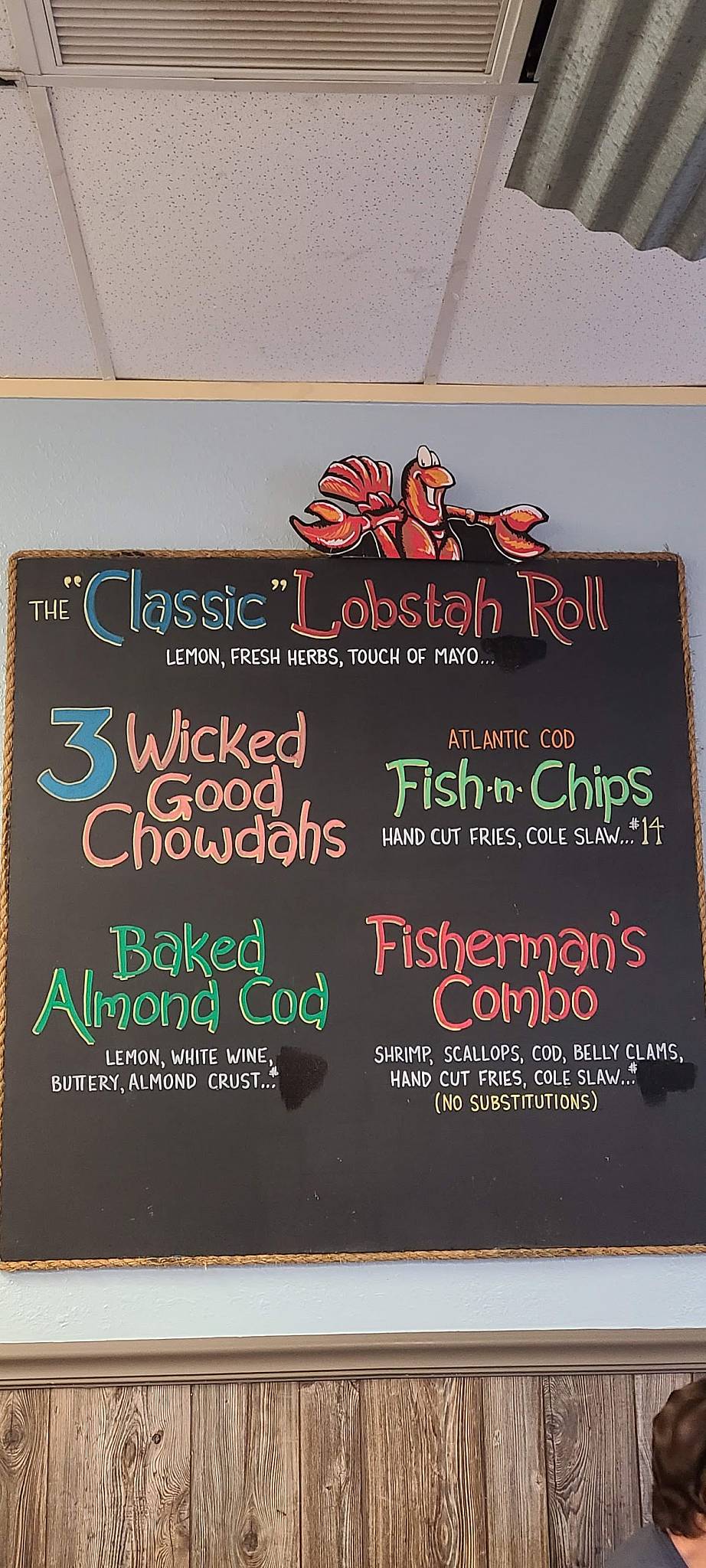 Menu at Cape Cod Fish Co restaurant, Fort Myers