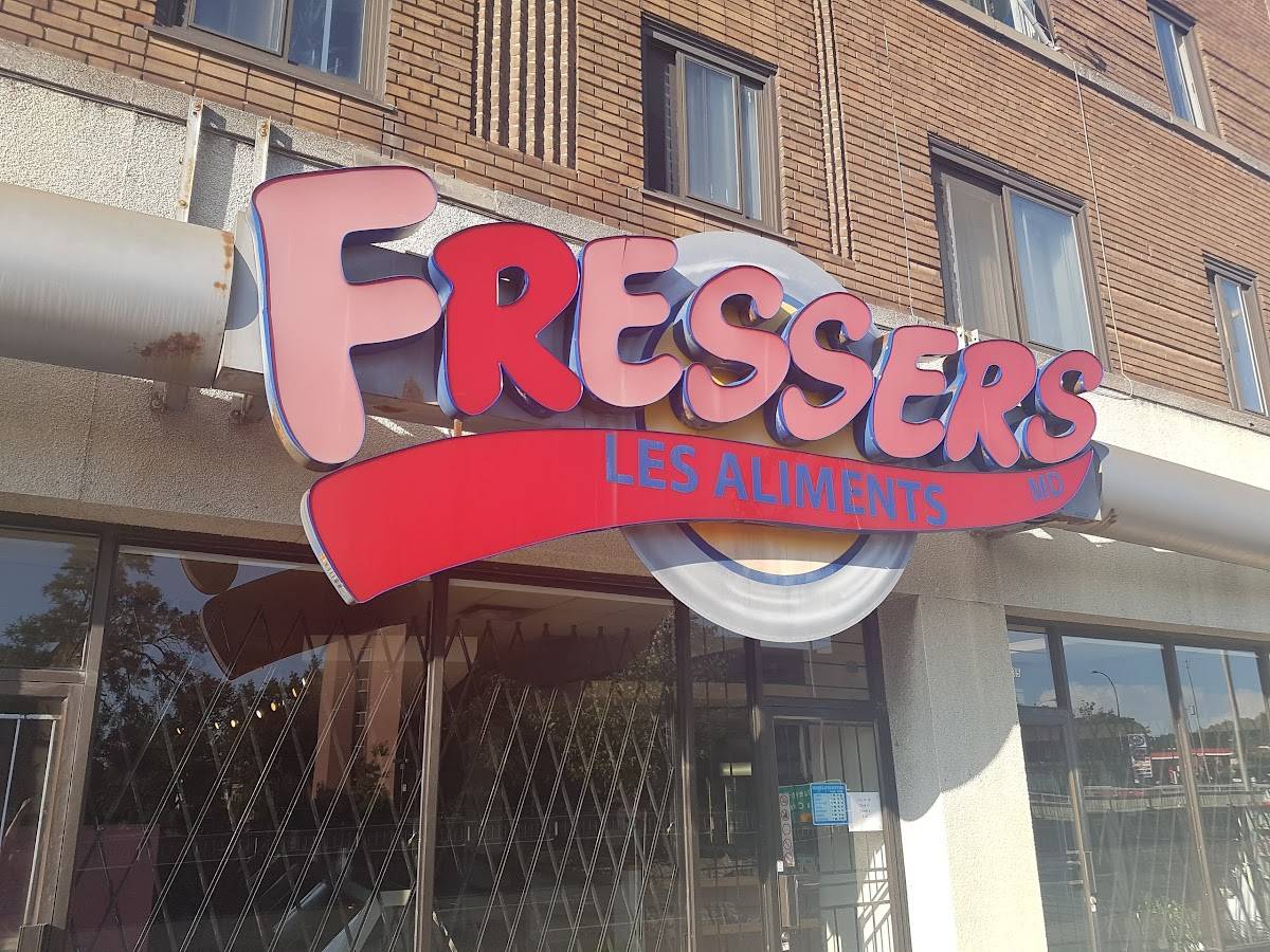 Menu at Fressers restaurant, Montréal