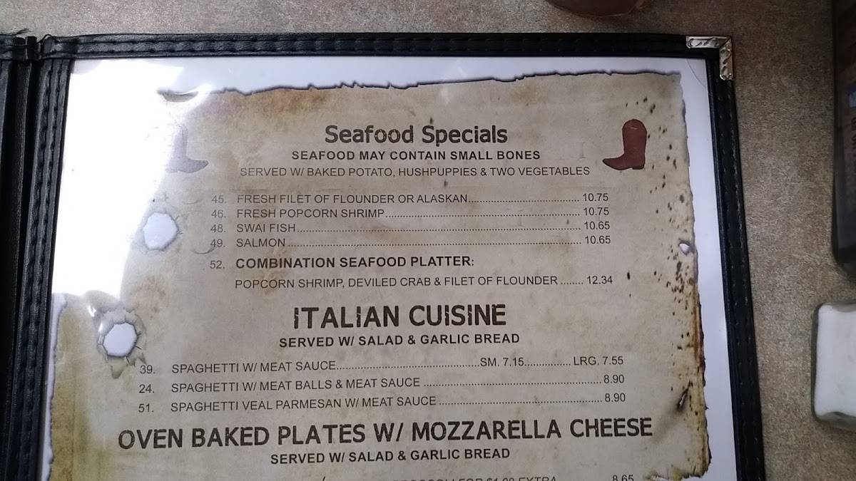 Menu at G & N Rancho restaurant, Archdale