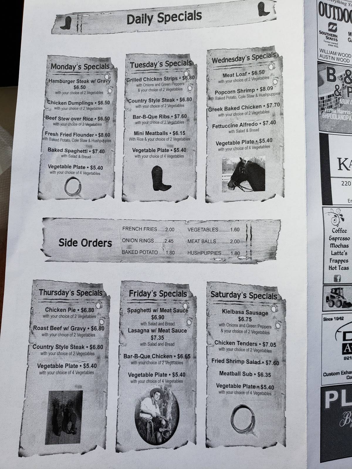 Menu at G & N Rancho restaurant, Archdale