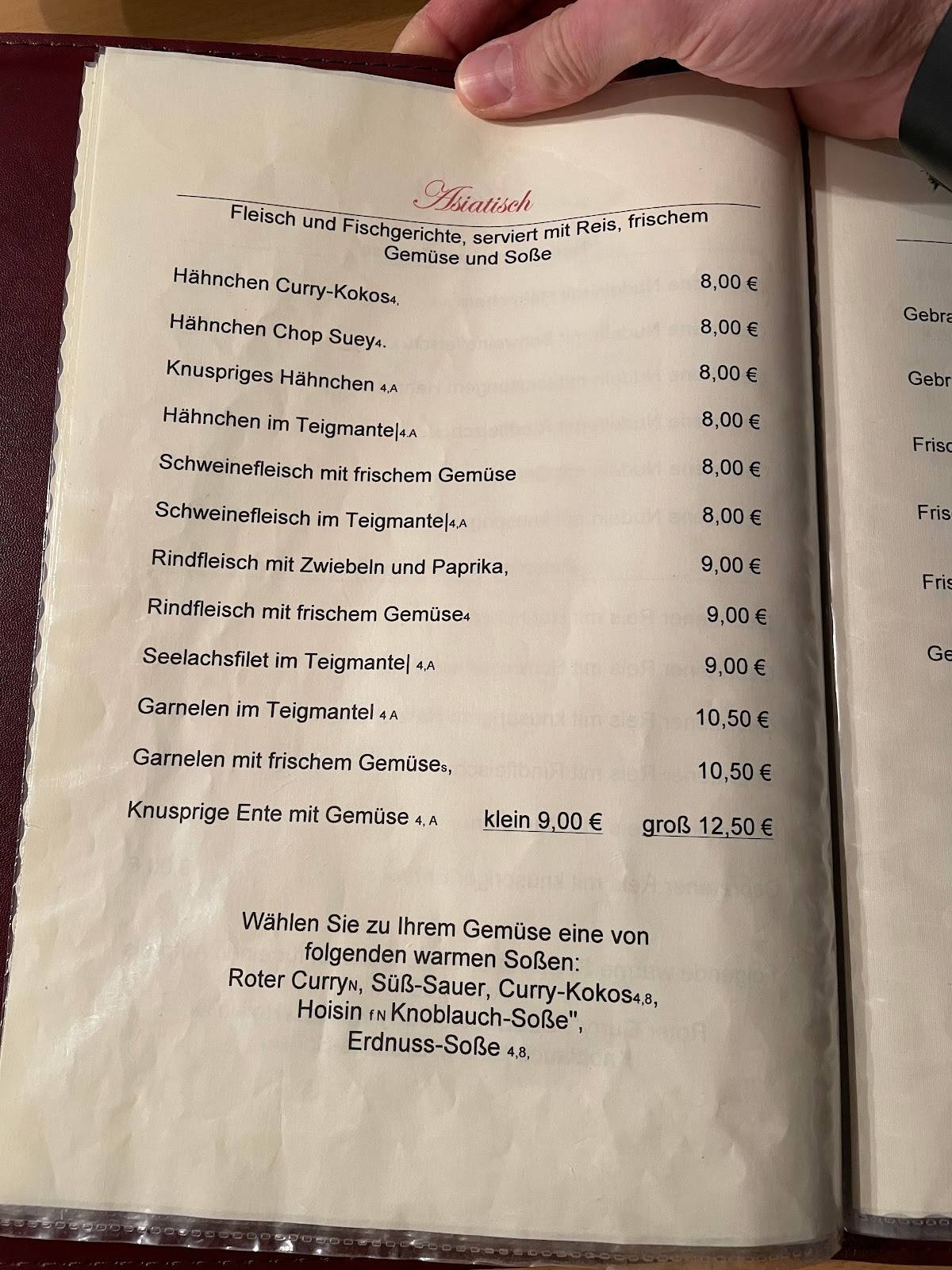 Speisekarte von Gaststätte Hessenhaus restaurant, Bingen am Rhein