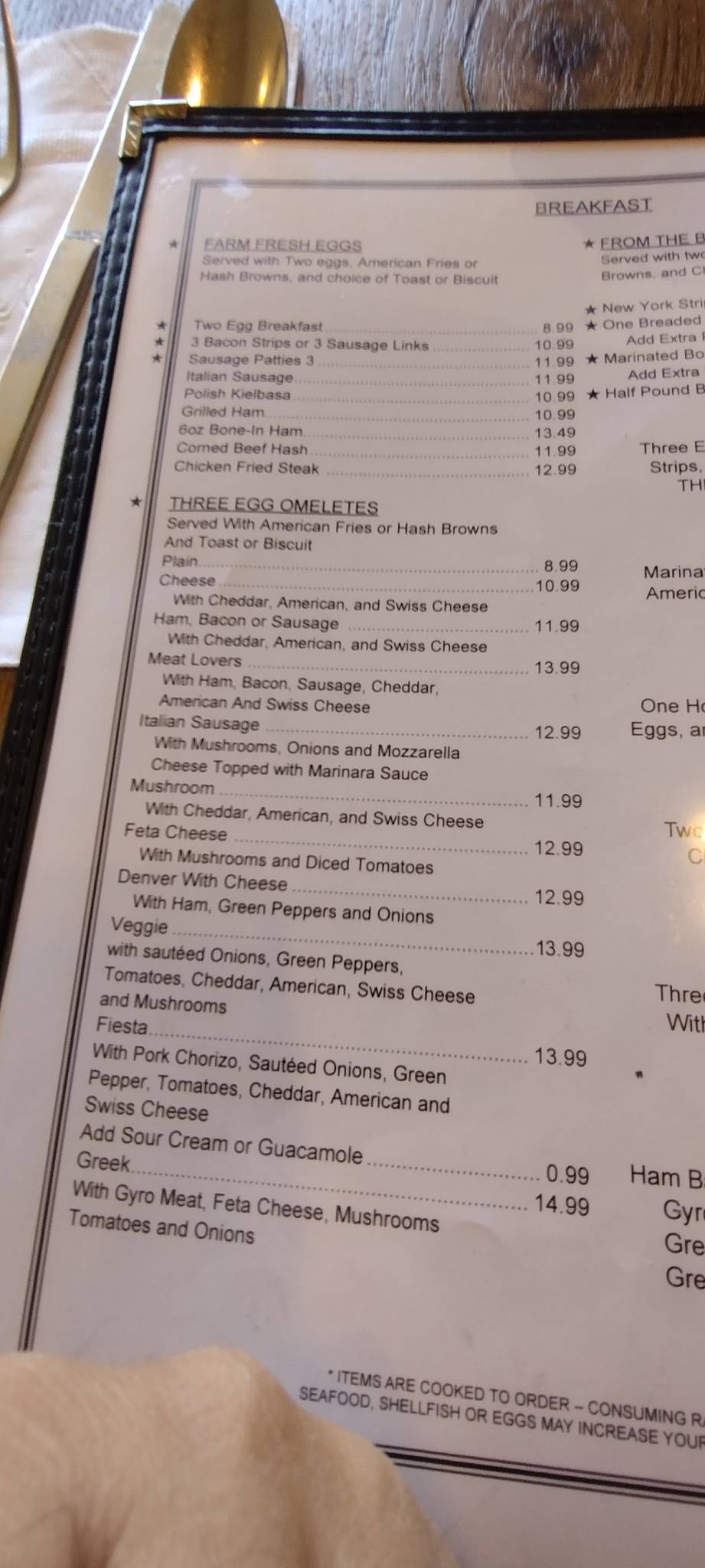 Menu at Genie G's Family Restaurant, Phoenix