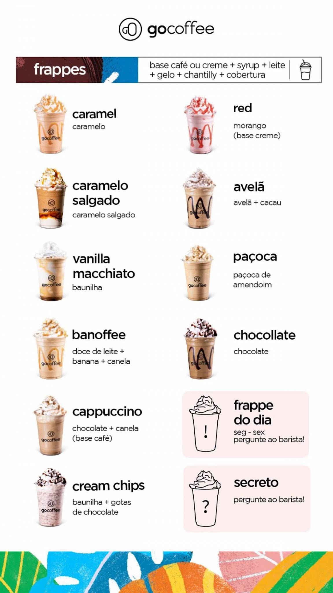 Menu at Go Coffee Lodovico restaurant, Curitiba