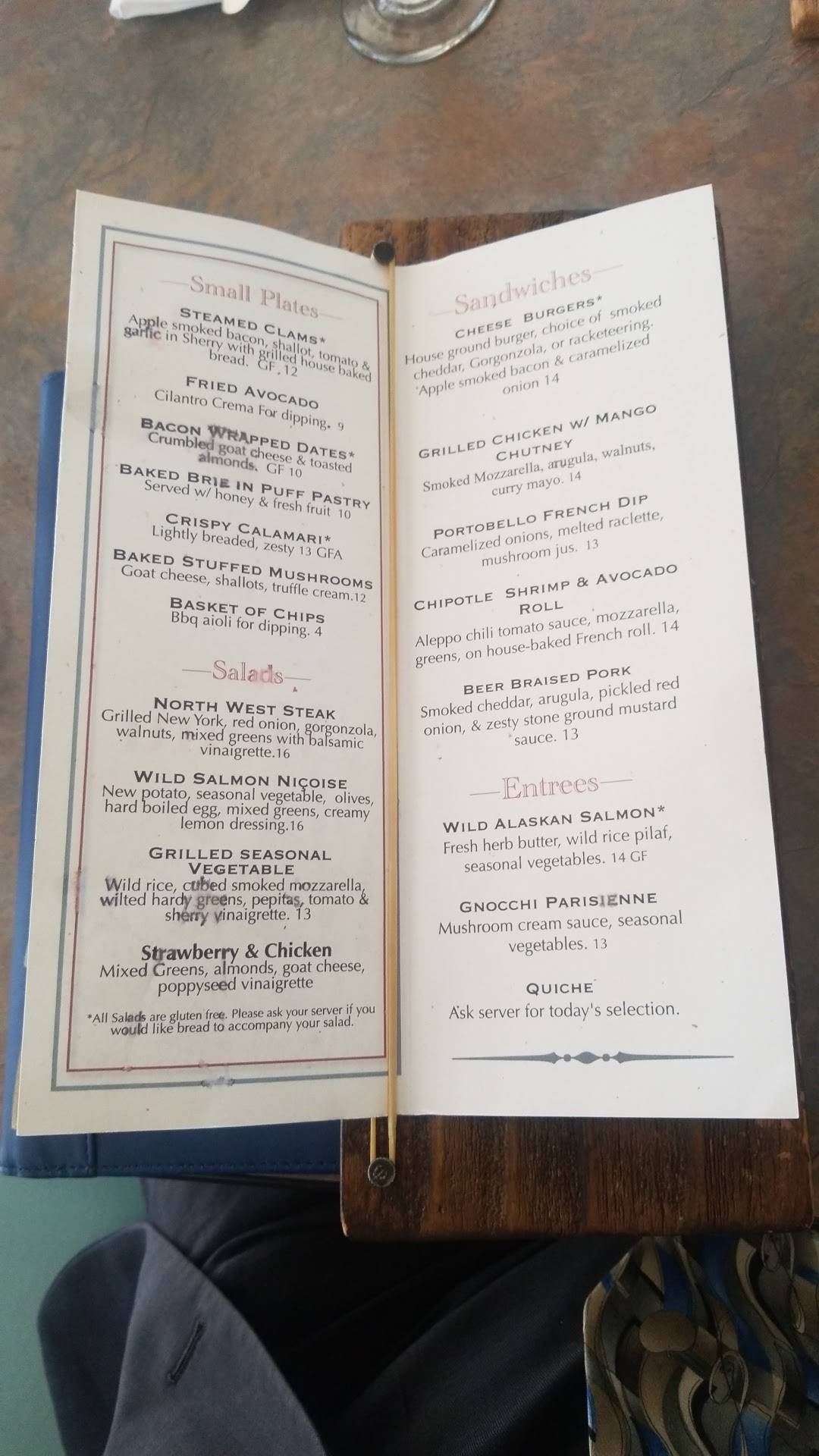 Menu at Griffin & Wells Cafe', Enumclaw