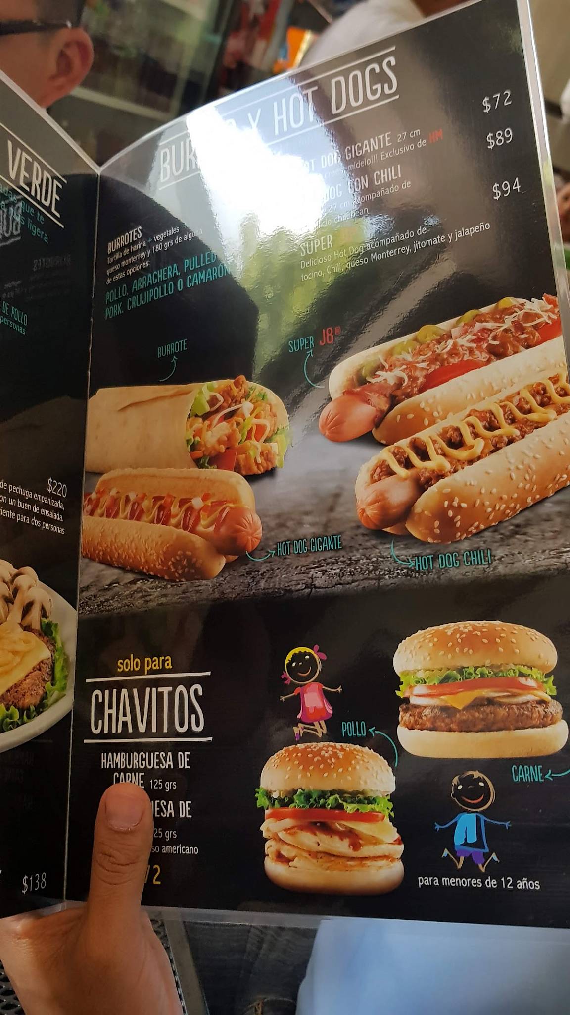 Carta de comida rápida Hamburguesas HM Homero, Ciudad de México ...