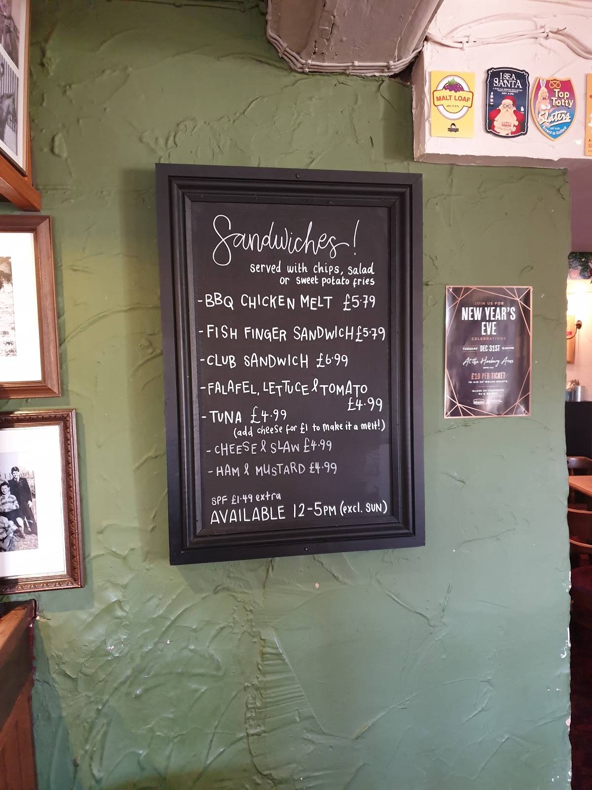 Menu at Hanbury Arms pub & bar, Newport