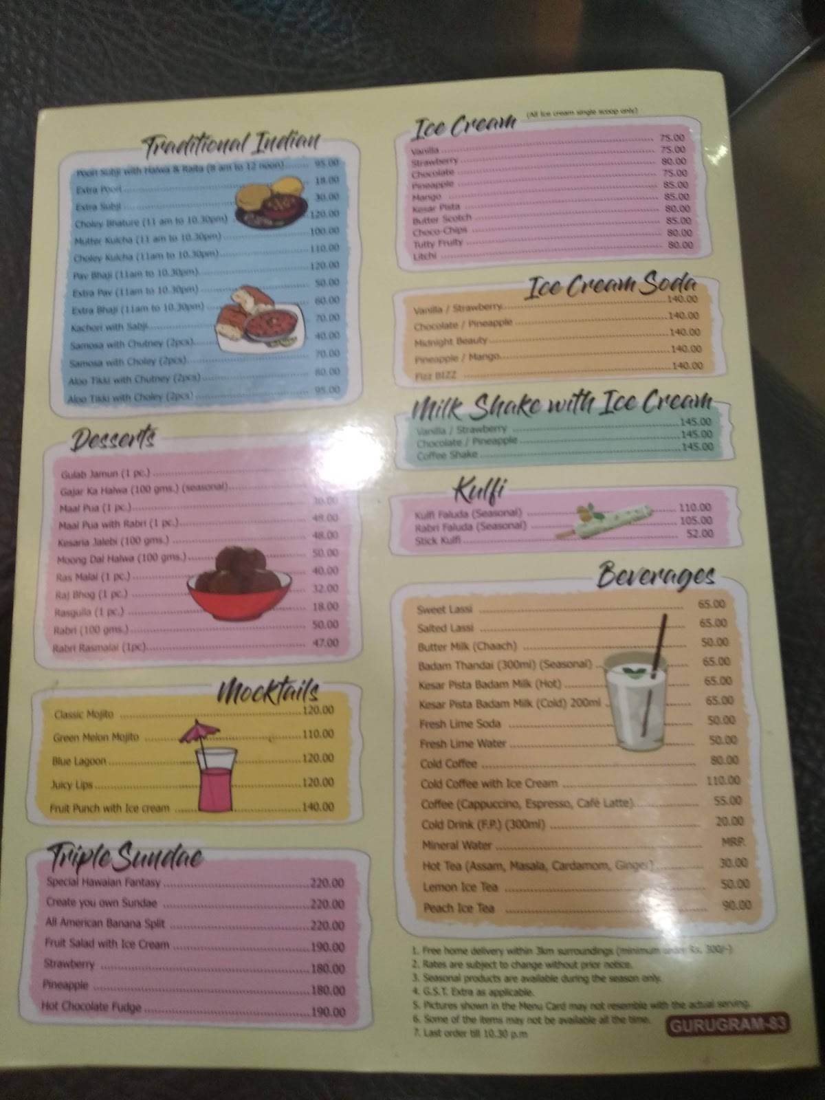 Menu at Harish Bakery, Bhiwadi, 6R45+496