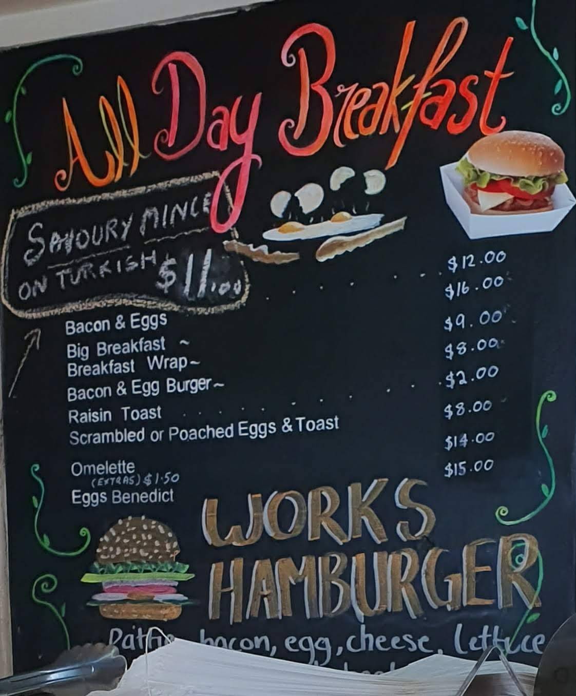 Menu at Hav'A'Chat Cafe, Toogoolawah