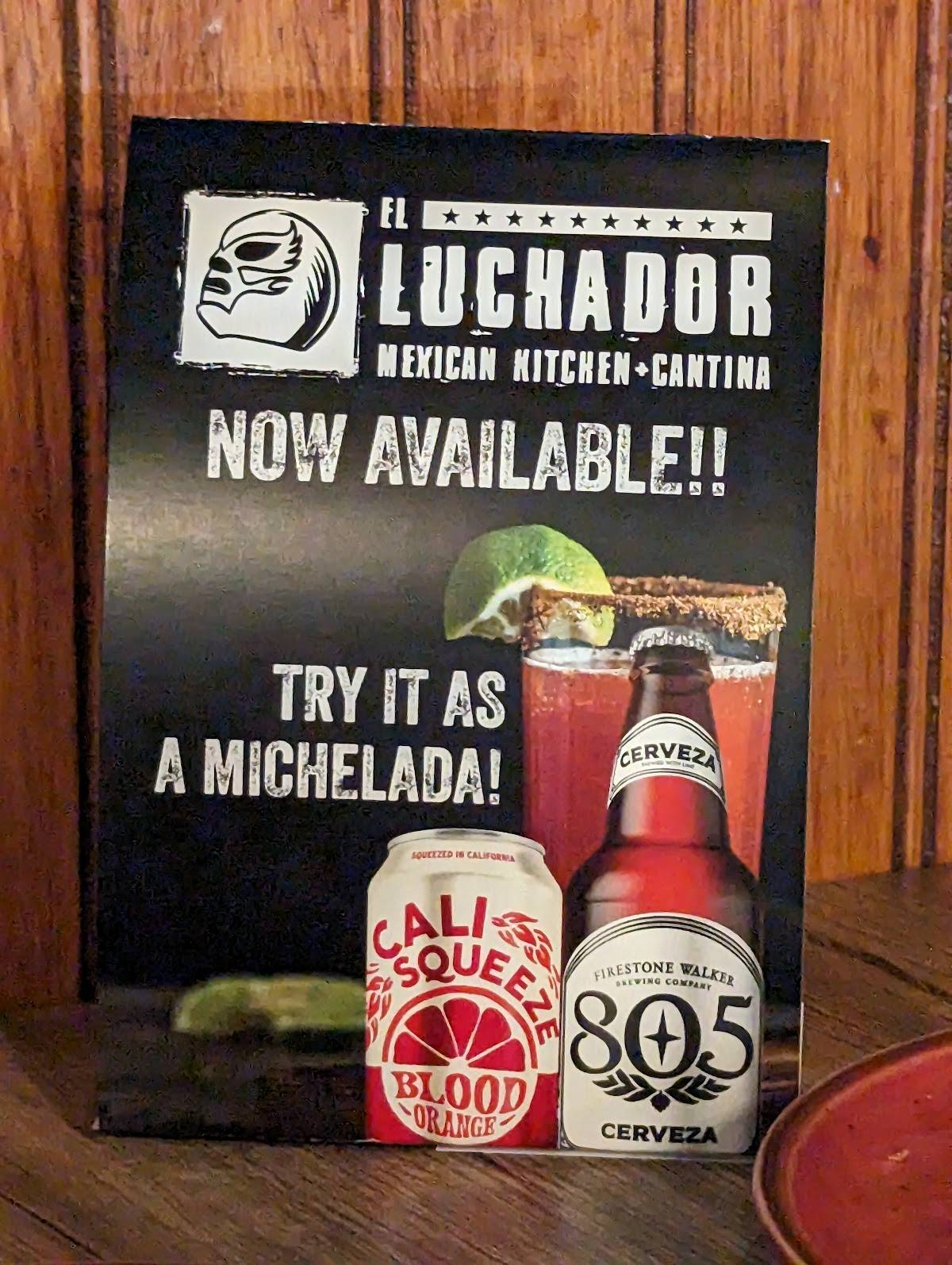 Carta del pub y bar El Luchador Mexican Kitchen + Cantina - Henderson ...